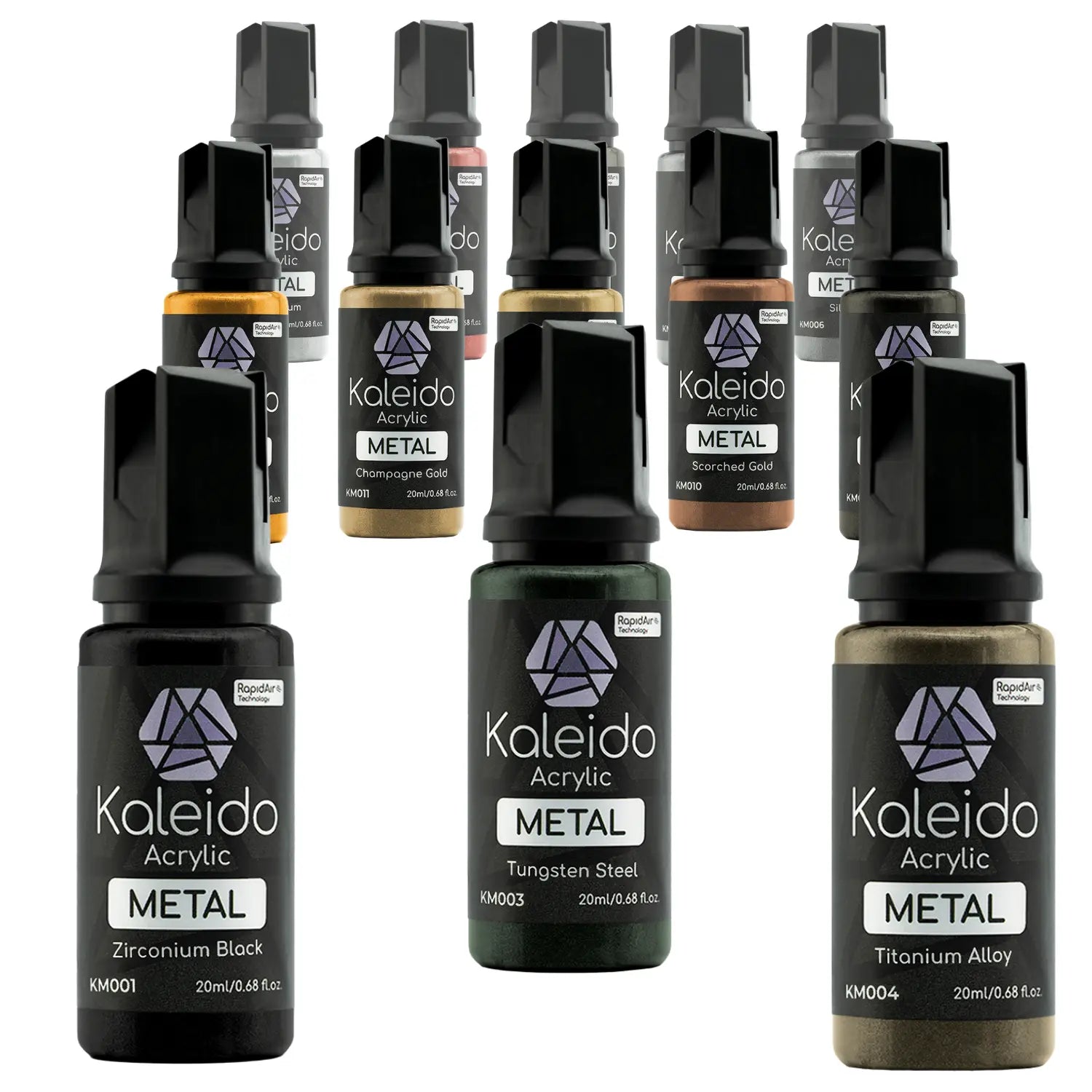 Kaleido Metal Color – Hochleistungs Metall Acryl farben für Airbrush ...